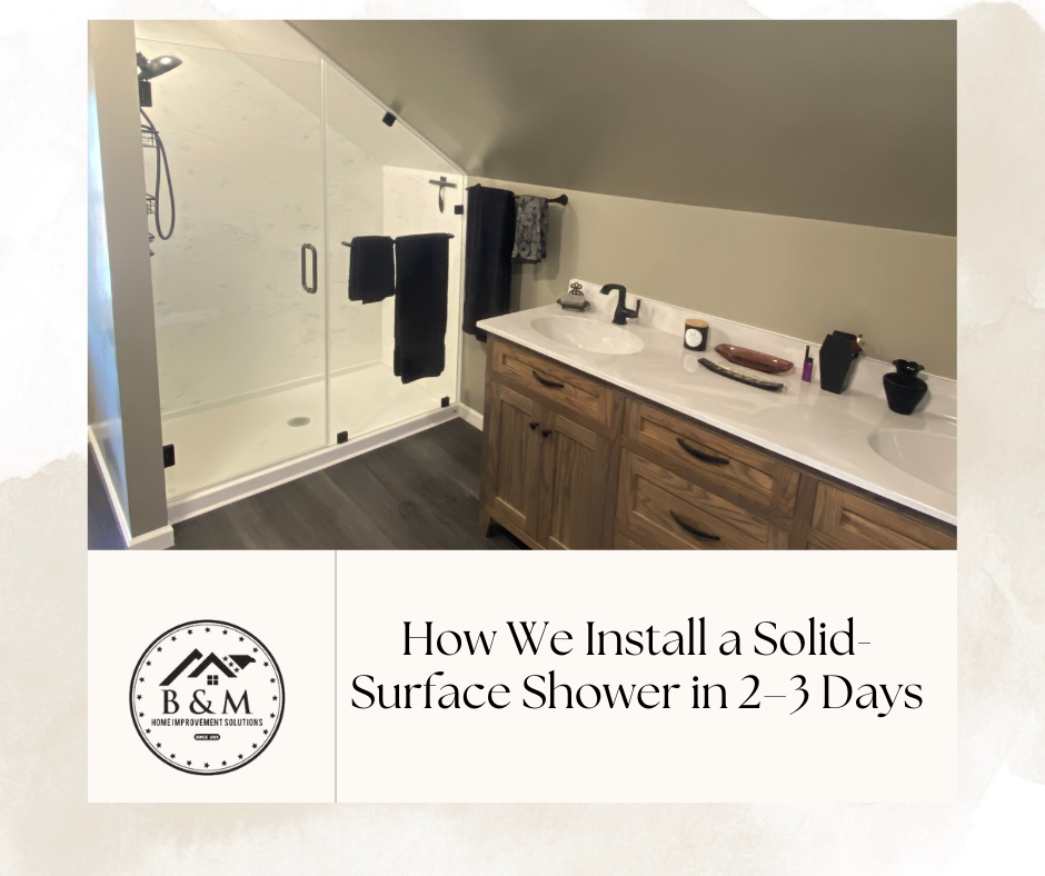 How We Install a Solid-Surface Shower in 2–3 Days (and Why It Lasts ...