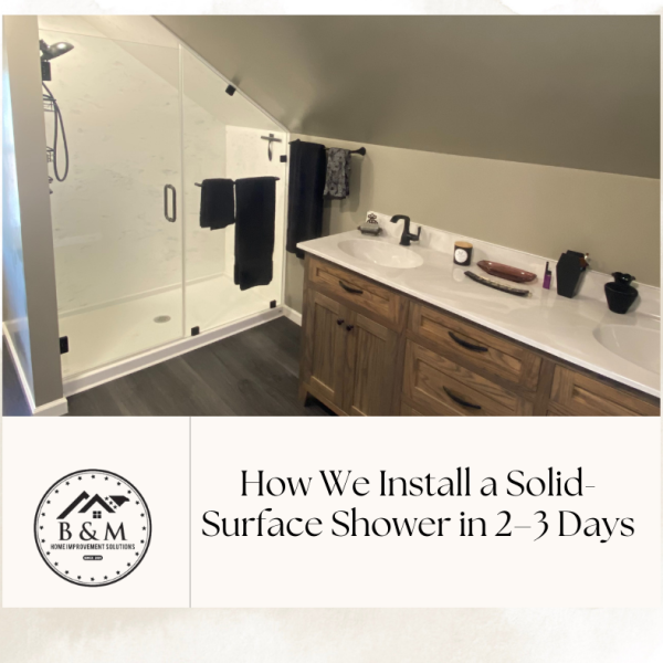 How We Install a Solid-Surface Shower in 2–3 Days (and Why It Lasts ...